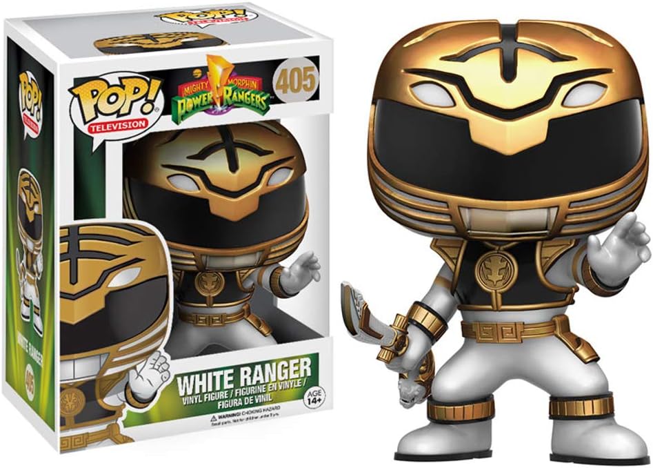 Power Rangers - White Ranger Pop Figure #405 (Vaulted) – Dragons Trading